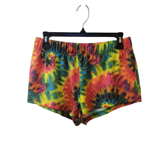 MTV | Shorts | Mtv Colorful Tie Dye Shorts | Poshmark